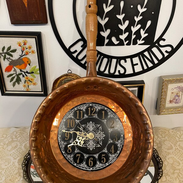 Copper Wall Clock - Etsy
