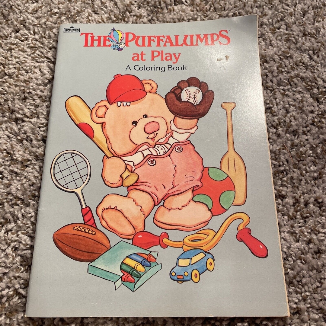 Vintage Puffalumps 1987 Coloring Book Rare Collectible 80s Fisher Price ...
