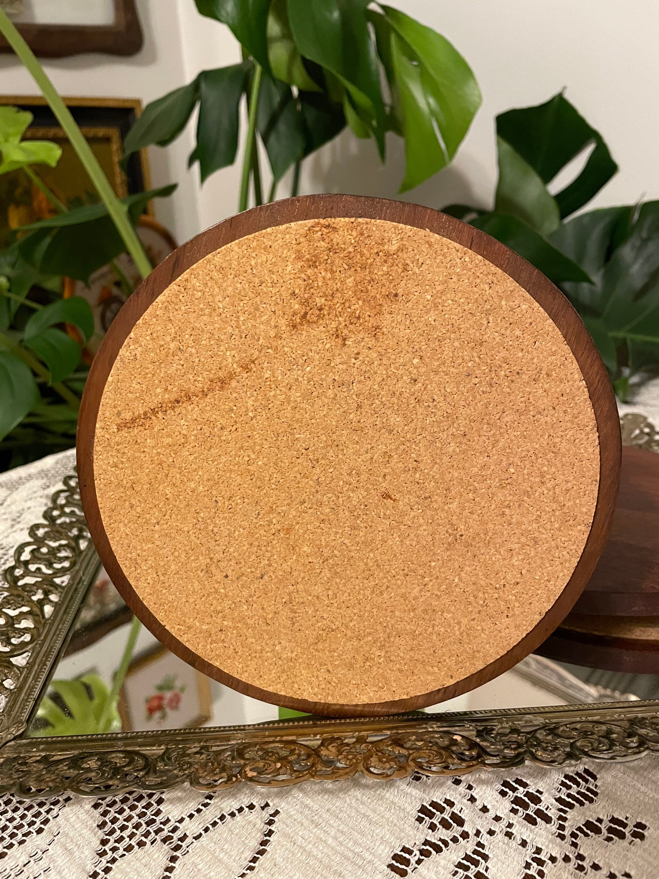 Vintage Japanese Wooden Mid Century Trivets Set of 2 Beautiful Wood ...