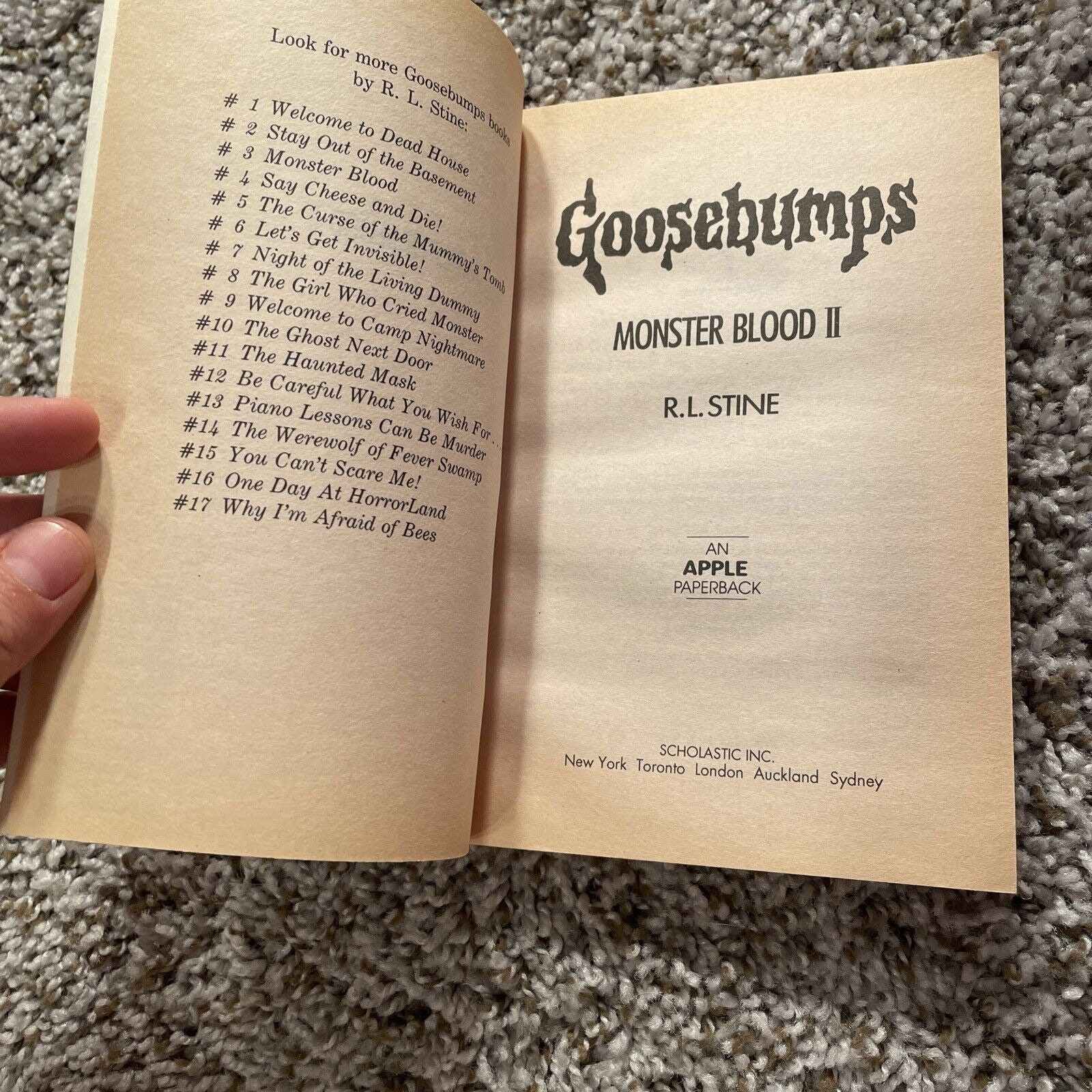 Goosebumps 18 Monster Blood 2 R. L. Stine 1st Scholastic Printing 1994 ...