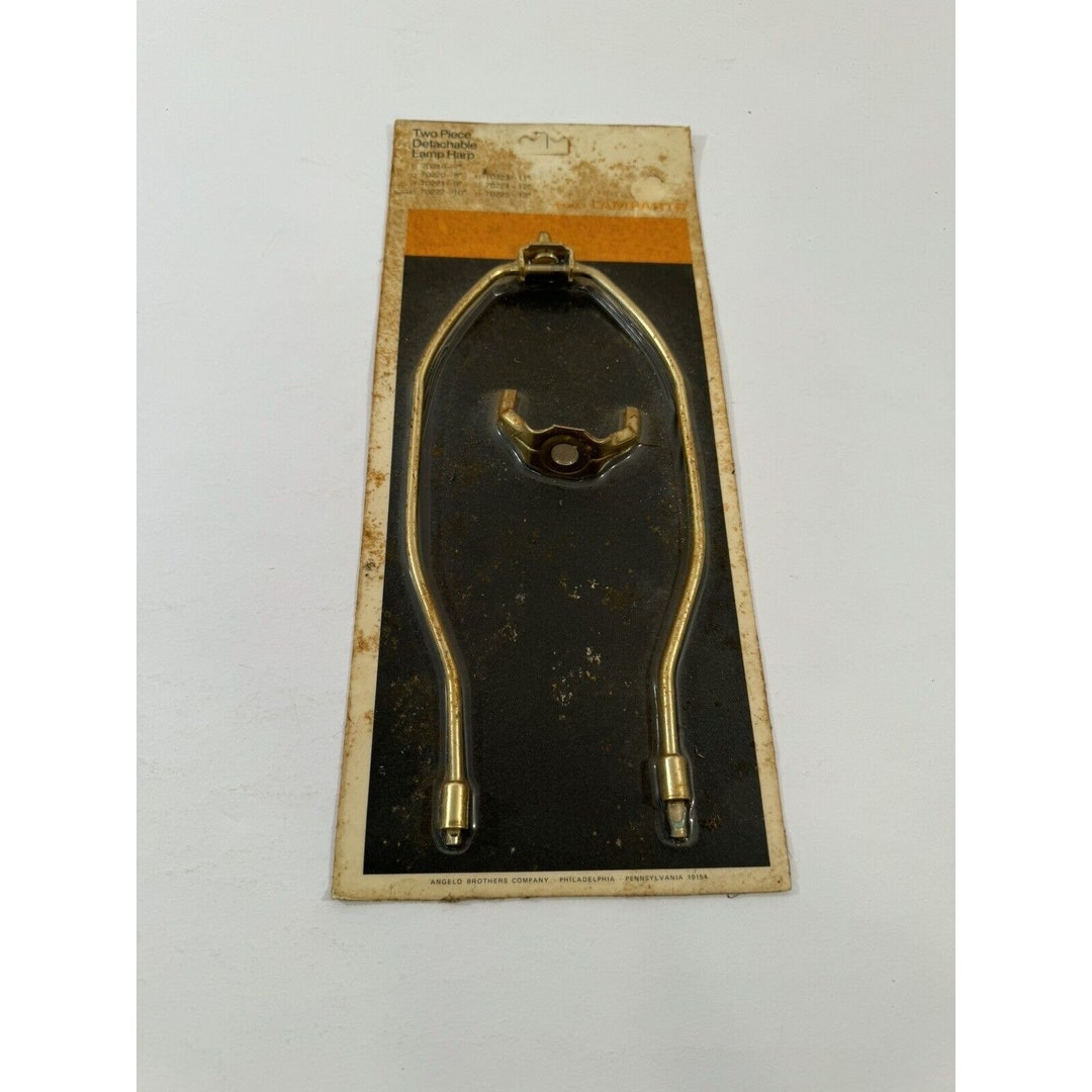 New Vintage 1970s Angelo Lamp Parts Two Piece 10 Detachable Lamp Harp ...