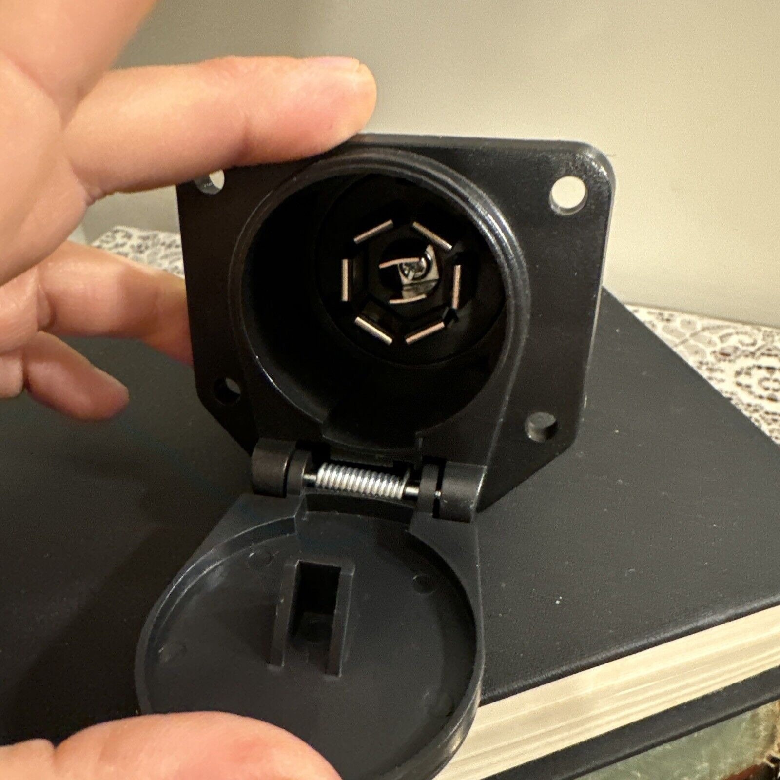 Trailer Wiring Connector 7 Way Round Plug 7 Ways Blades Style ...