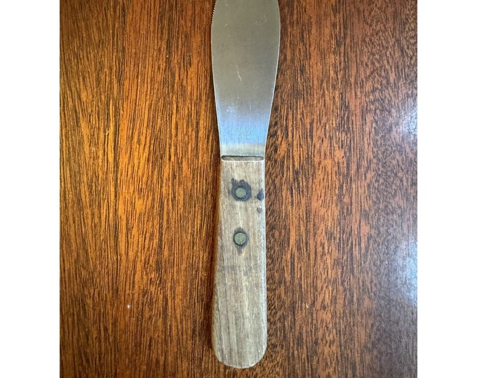 Vtg Japan Sandwich Spreader Butter Knife Cheese Stainless Steel Wide ...