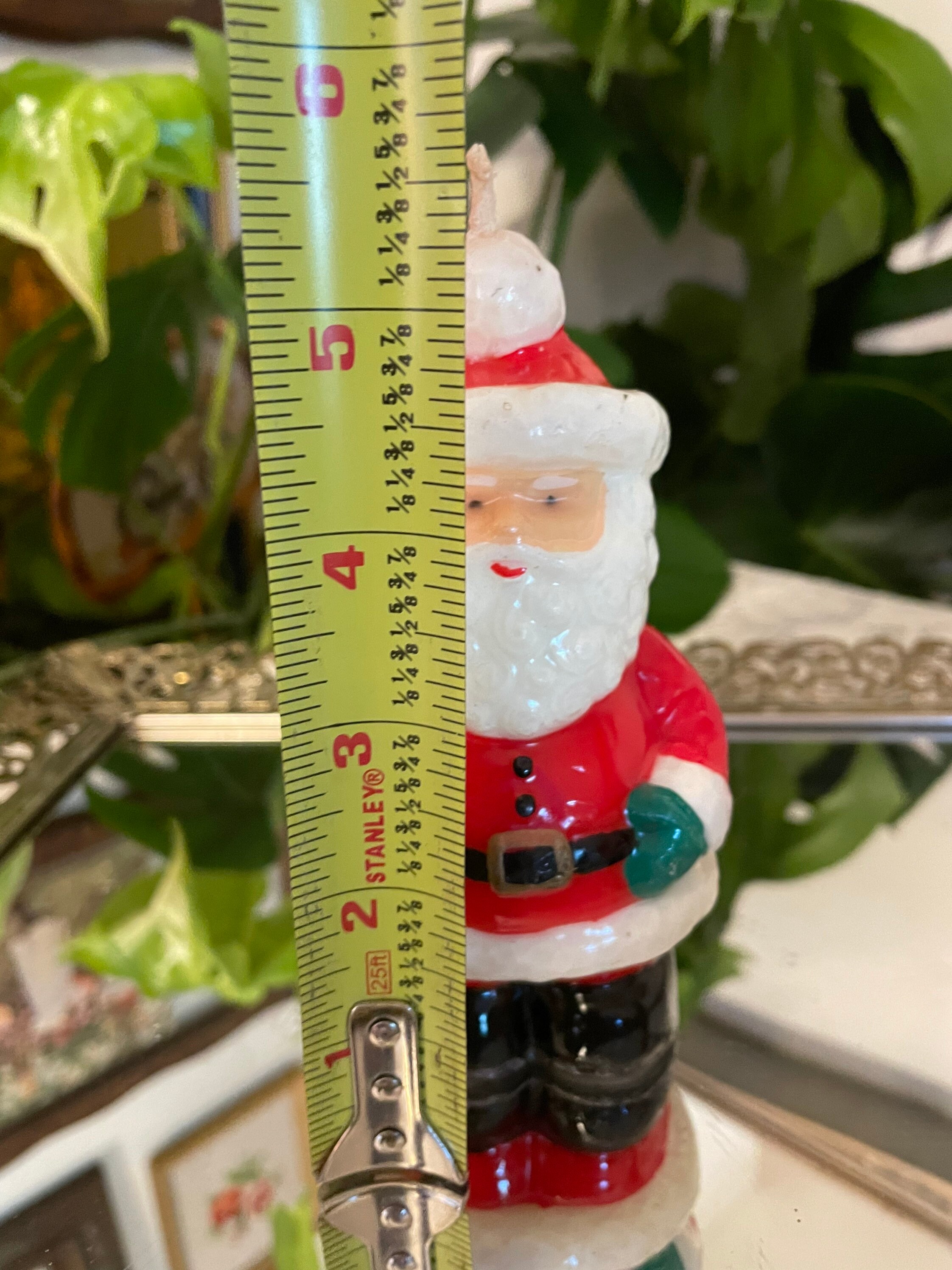 Vintage Santa Clause Candle Figure Adorable Christmas Retro 70s 80s 90s ...