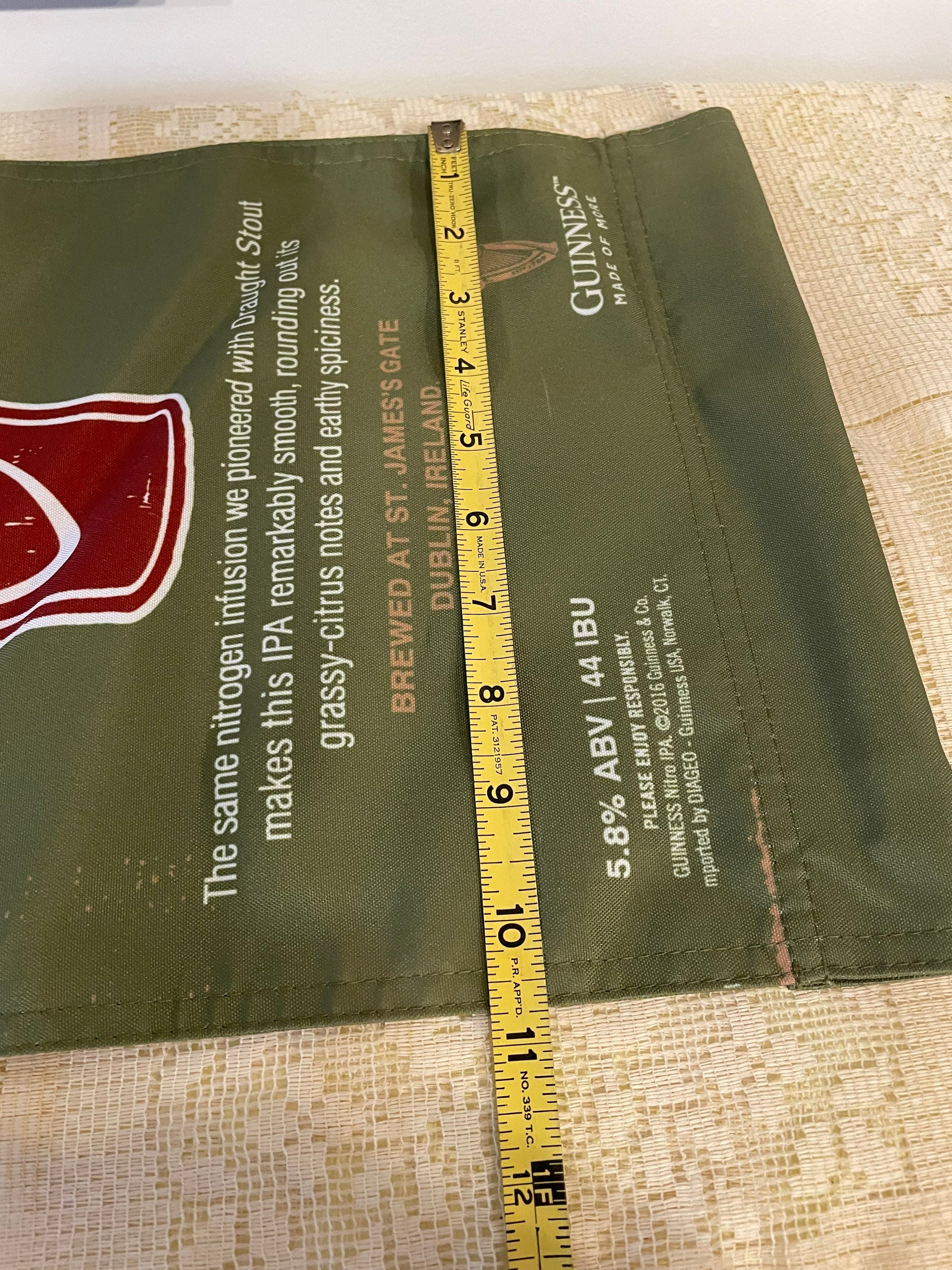 Guinness Draught Beer Flag Banner Pub Bar Advertising Guiness Nitro IPA ...