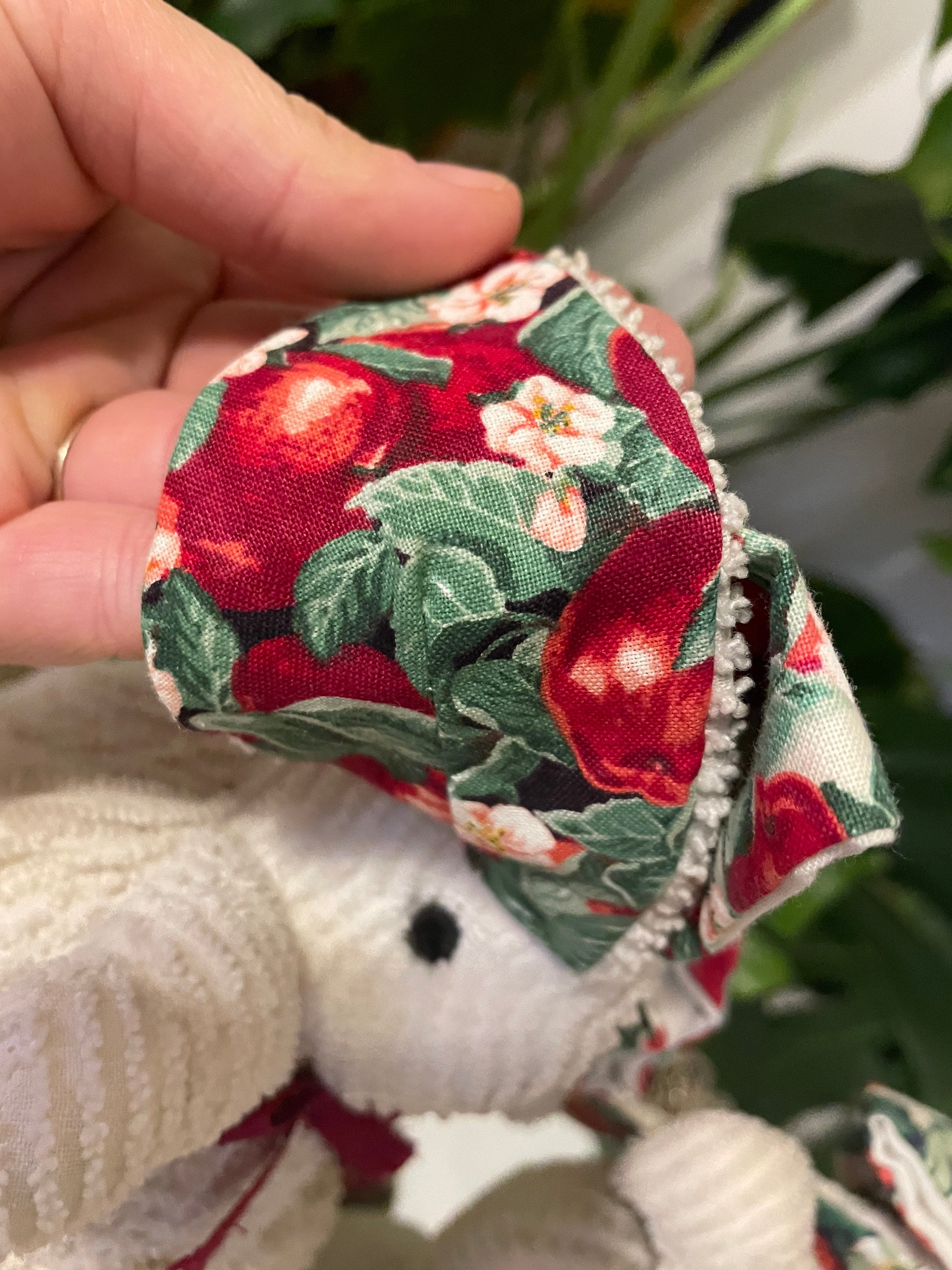 Vintage Set of 2 Handmade Upcycled Chenille Bedspread Bunny Rabbit ...