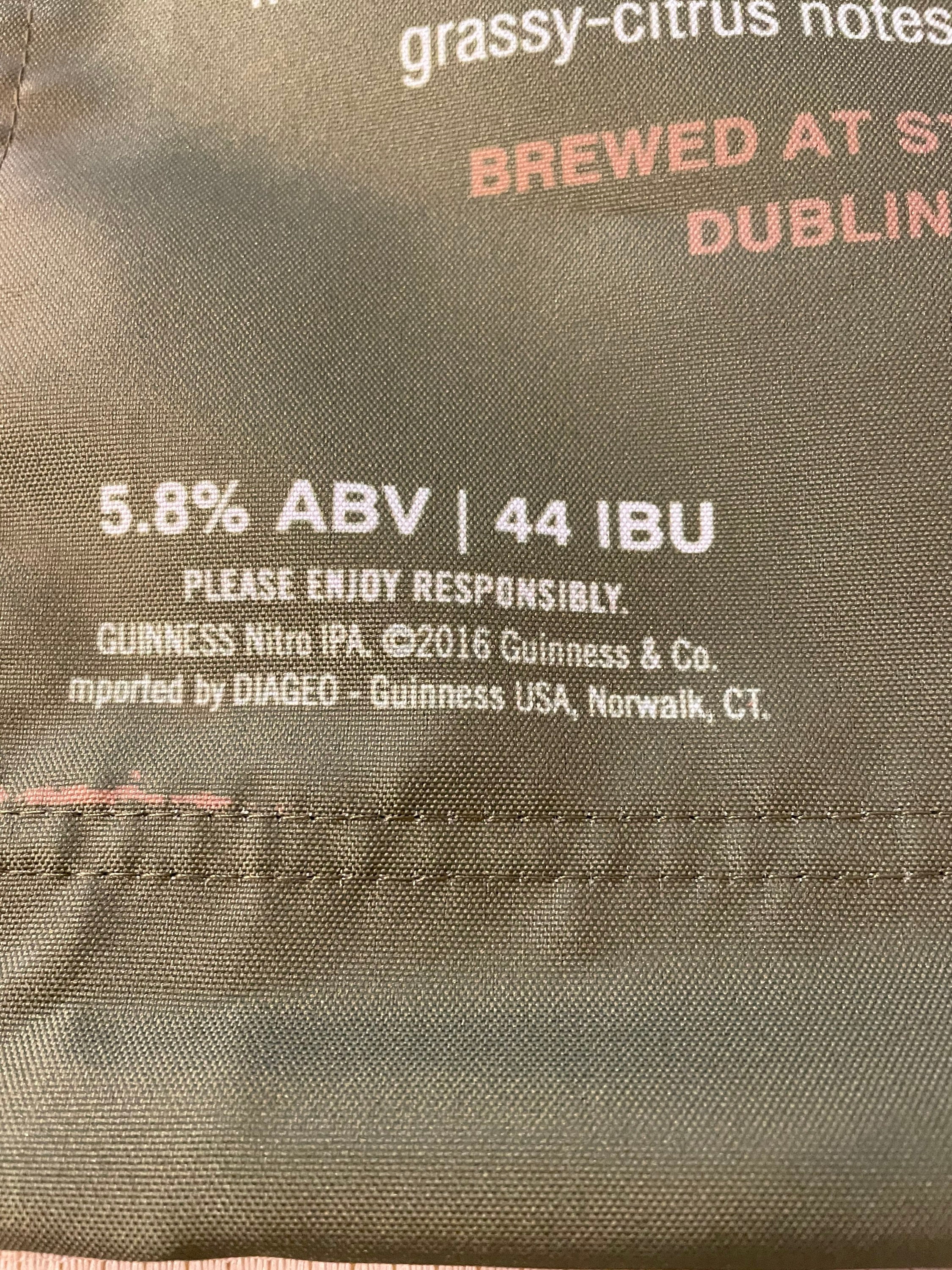 Guinness Draught Beer Flag Banner Pub Bar Advertising Guiness Nitro IPA ...