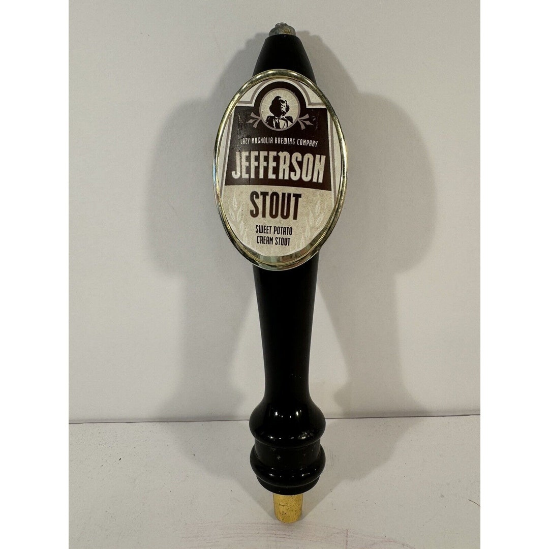 Jefferson Stout Draught Beer Tap Handle Draft Pull Keg Pub Wood Man ...