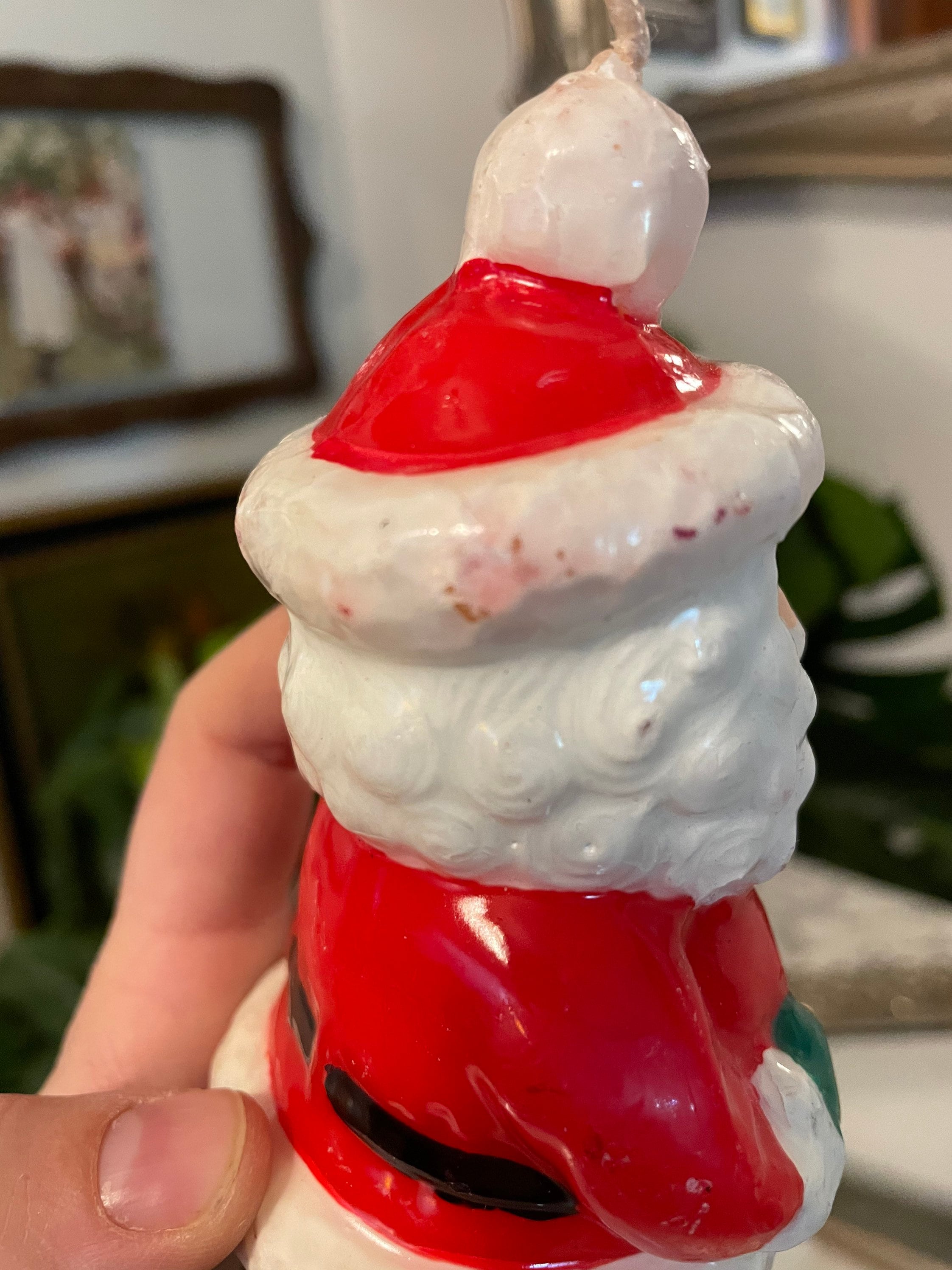 Vintage Santa Clause Candle Figure Adorable Christmas Retro 70s 80s 90s ...
