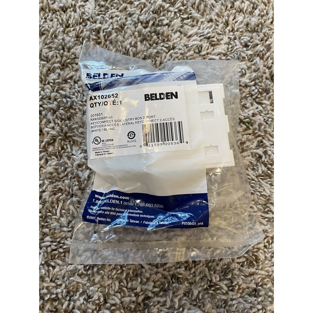 Belden AX102652 Keyconnect Side Entry Box 2-port White A4:2 - Etsy