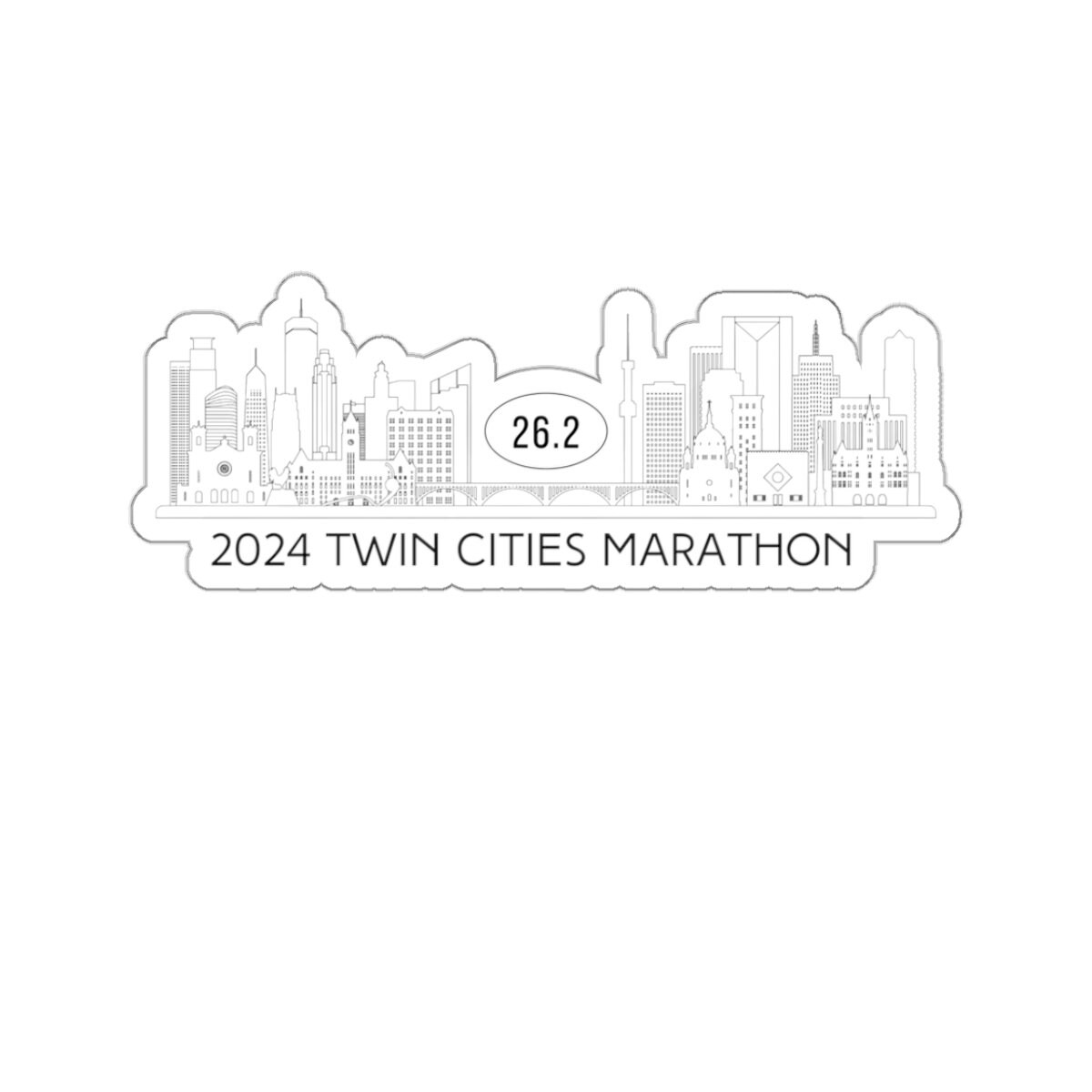 Twin Cities Marathon 2024 Kiss-cut Stickers - Etsy
