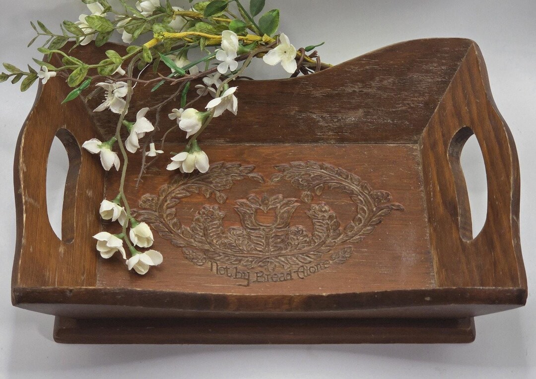 Antique Wood Bread Tray Not by Bread Alone Vintage Kitchen Decor - Etsy