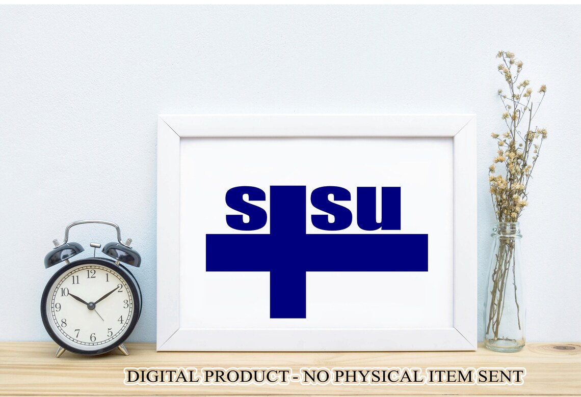SISU Finland Flag Finnish Courage & Perseverance PNG SVG instant ...