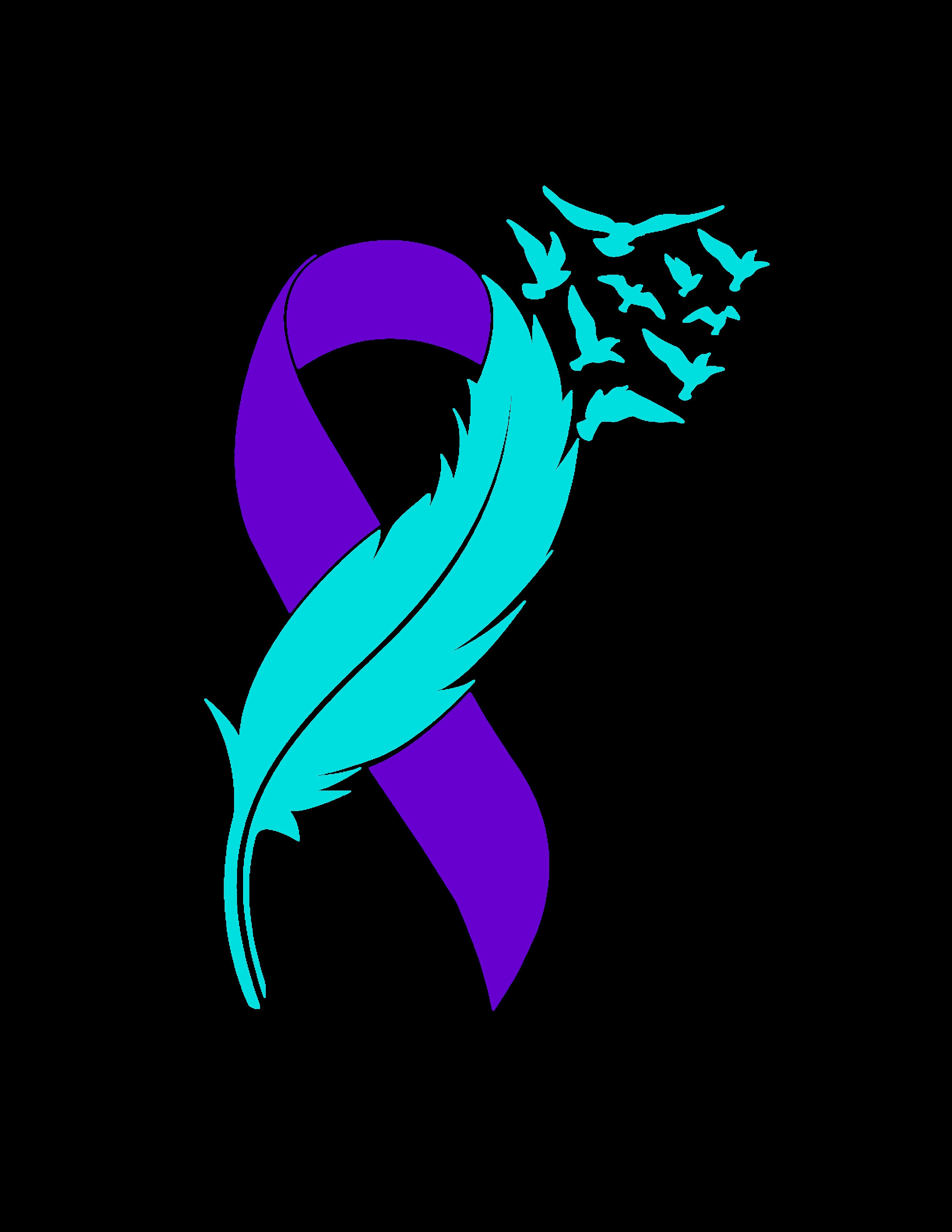 Suicide Awareness Ribbon JPG, PNG & SVG ***instant Download*** - Etsy