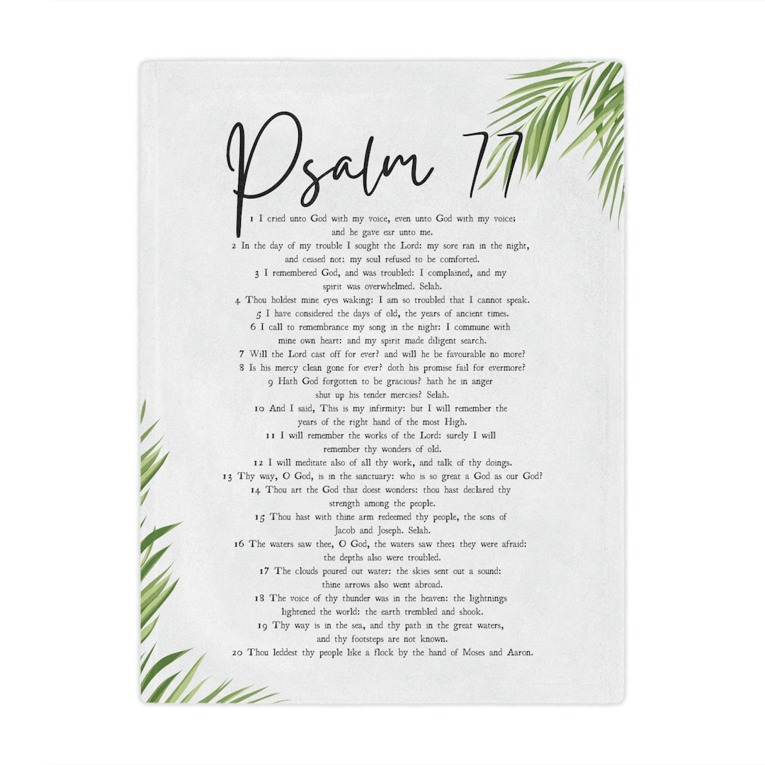 Psalm 77 My Soul Refused to Be Comforted Christian Religious Comfort ...