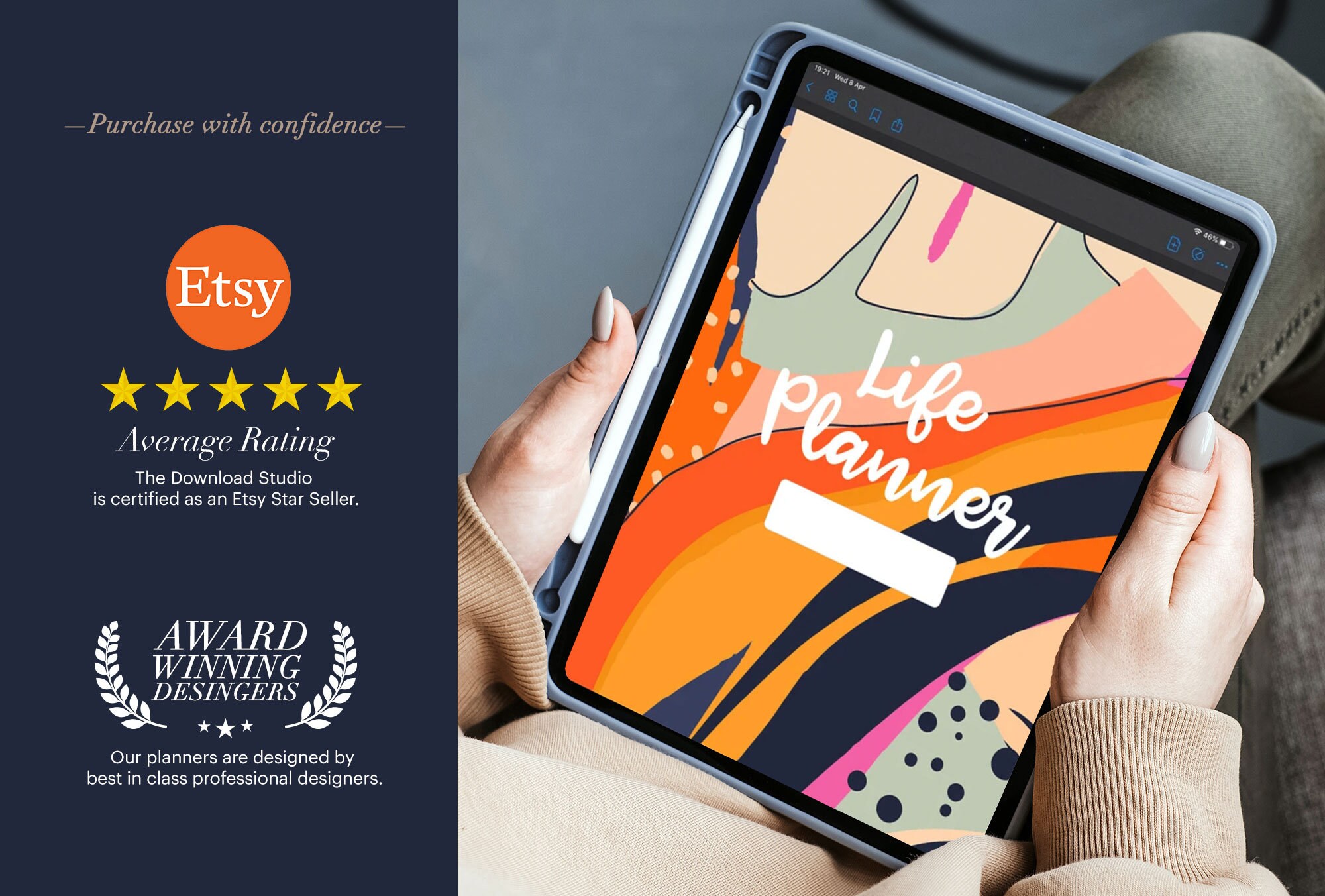 UNDATED DIGITAL PLANNER 10 Sections Multi Layout/color Page - Etsy