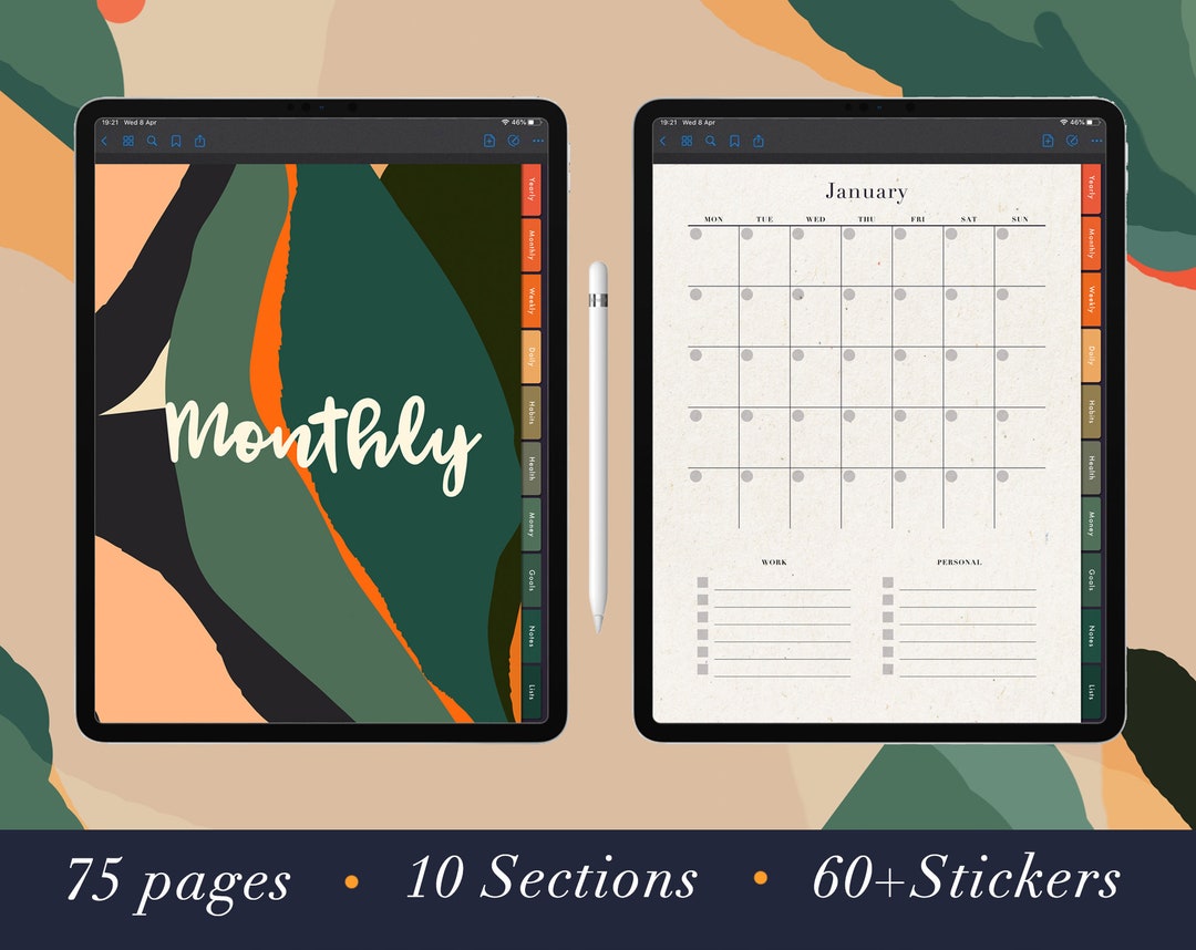 GORGEOUS DIGITAL PLANNER 10 Sections Multi Layout/color Page - Etsy UK