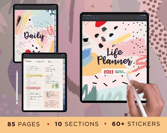UNDATED DIGITAL PLANNER 10 Sections Multi Layout/color Page Options ...