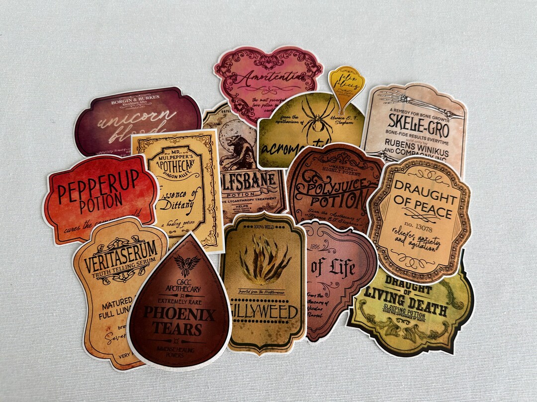 Digital: HP Potion Labels - Etsy