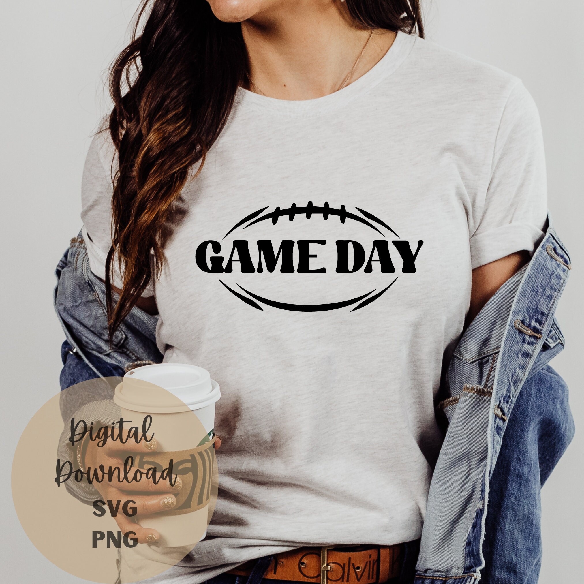 Game Day Football SVG, Football Game Shirt Cut File, Football Shirt ...
