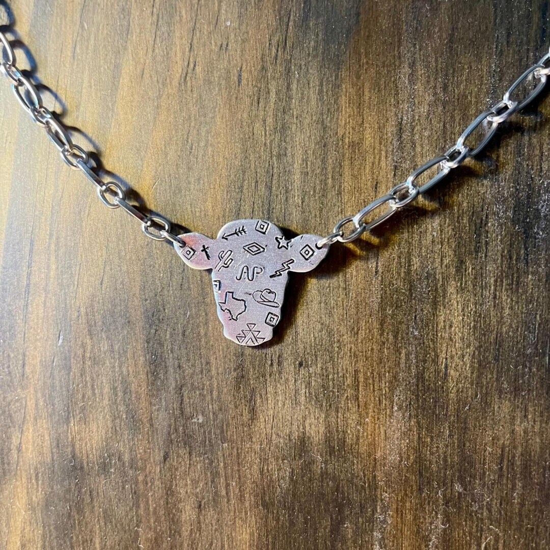 Custom Cow Necklace, Cow Head, Show Animal, Heifer Necklace, Steer ...