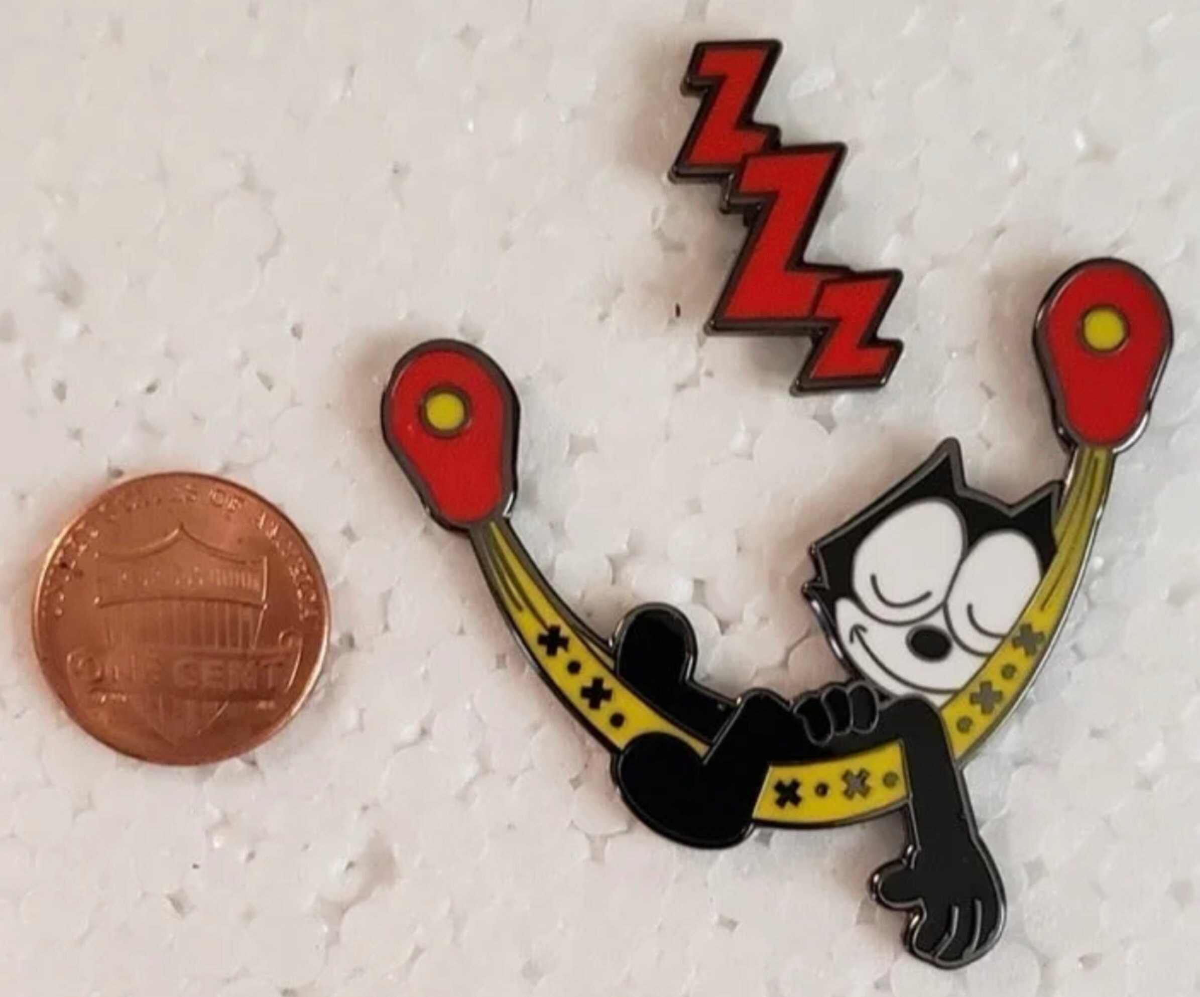 FELIX THE CAT Sleeping in Hammock 2 Pin Set Lapel Pins - Etsy