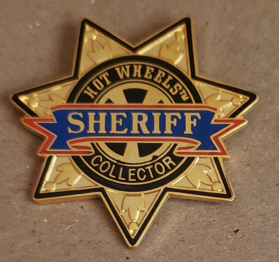 Hot Wheels Official Collector 7 Point Sheriff Star Lapel Pin - Etsy