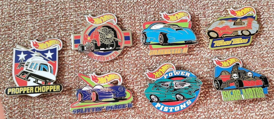 Official Hot Wheels LAPEL PIN Set 7 Pins - Etsy