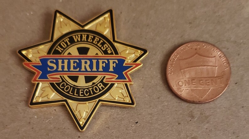 Hot Wheels Official Collector 7 Point Sheriff Star Lapel Pin - Etsy