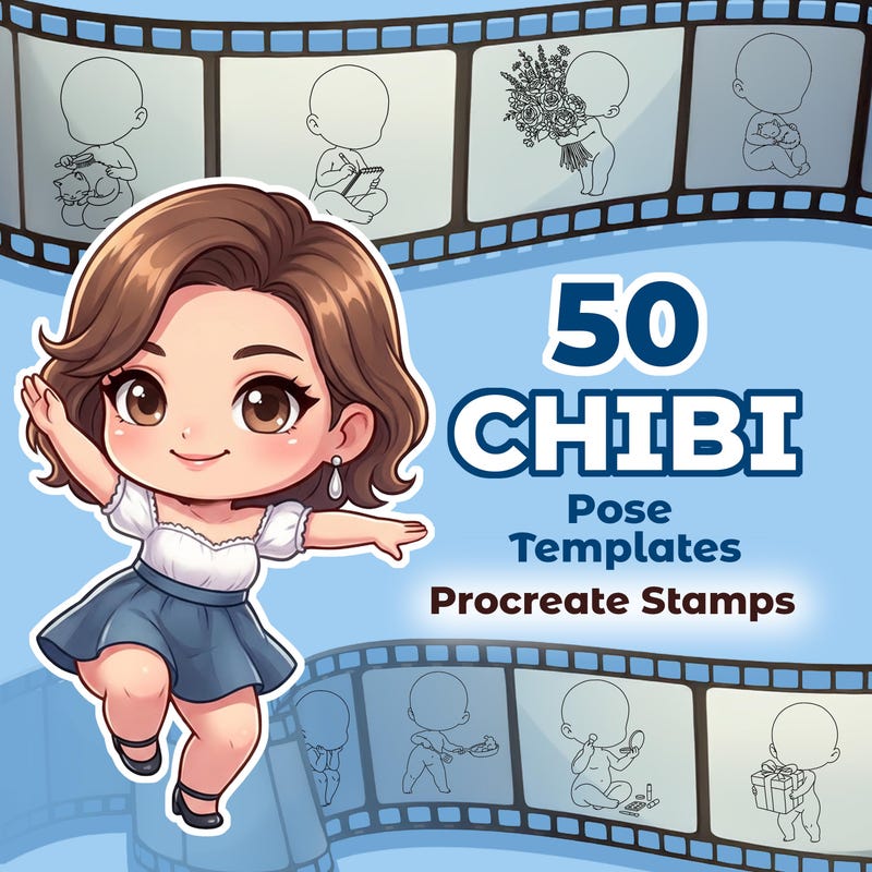 Chibi Pose Reference - Etsy