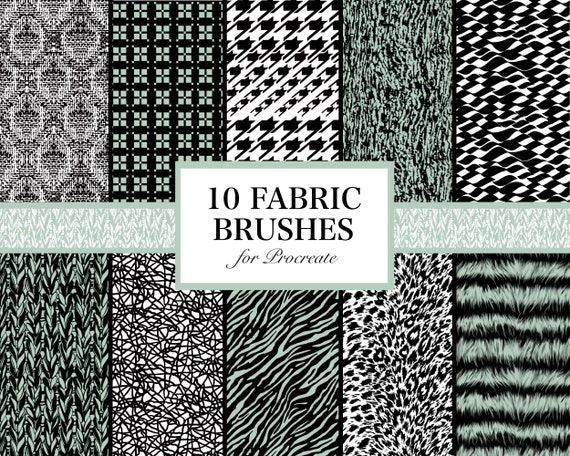 Brush procreate Fashion fabric brush Texture brushes | Etsy