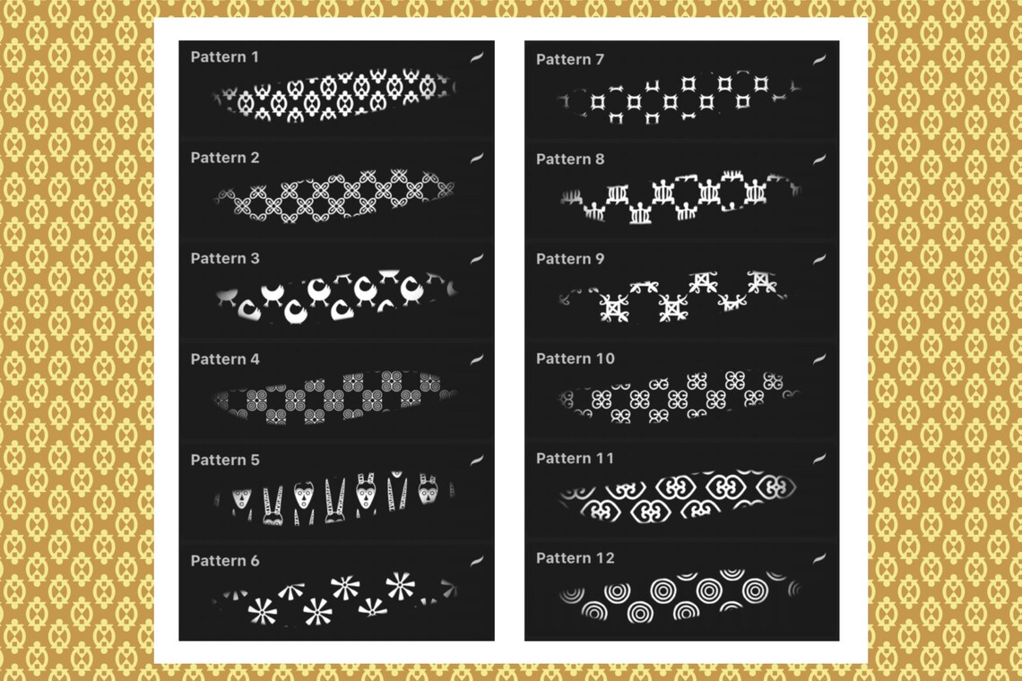 African Brush Procreate, Ethnic Ornament Procreate, African Brush Ipad ...
