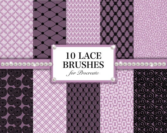Lace Brushes for Procreate Procreate Lace Brushes Lace - Etsy