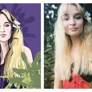 Women Custom Fashion Portrait MADE TO ORDER, Fashion Portrait From ...