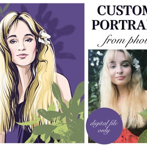 Women Custom Fashion Portrait MADE TO ORDER, Fashion Portrait From ...