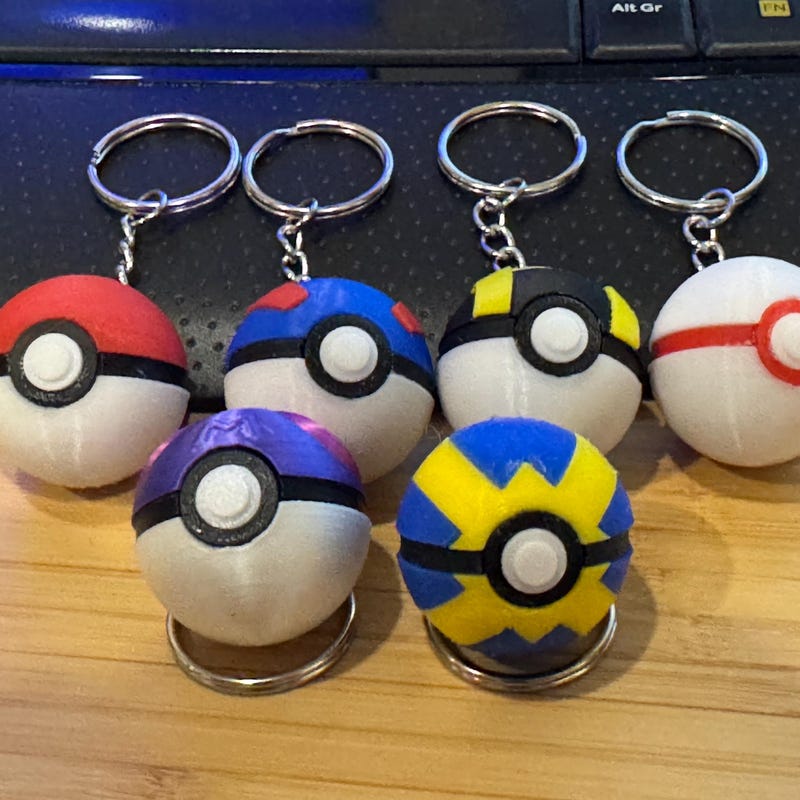 Pokeball Charm - Etsy