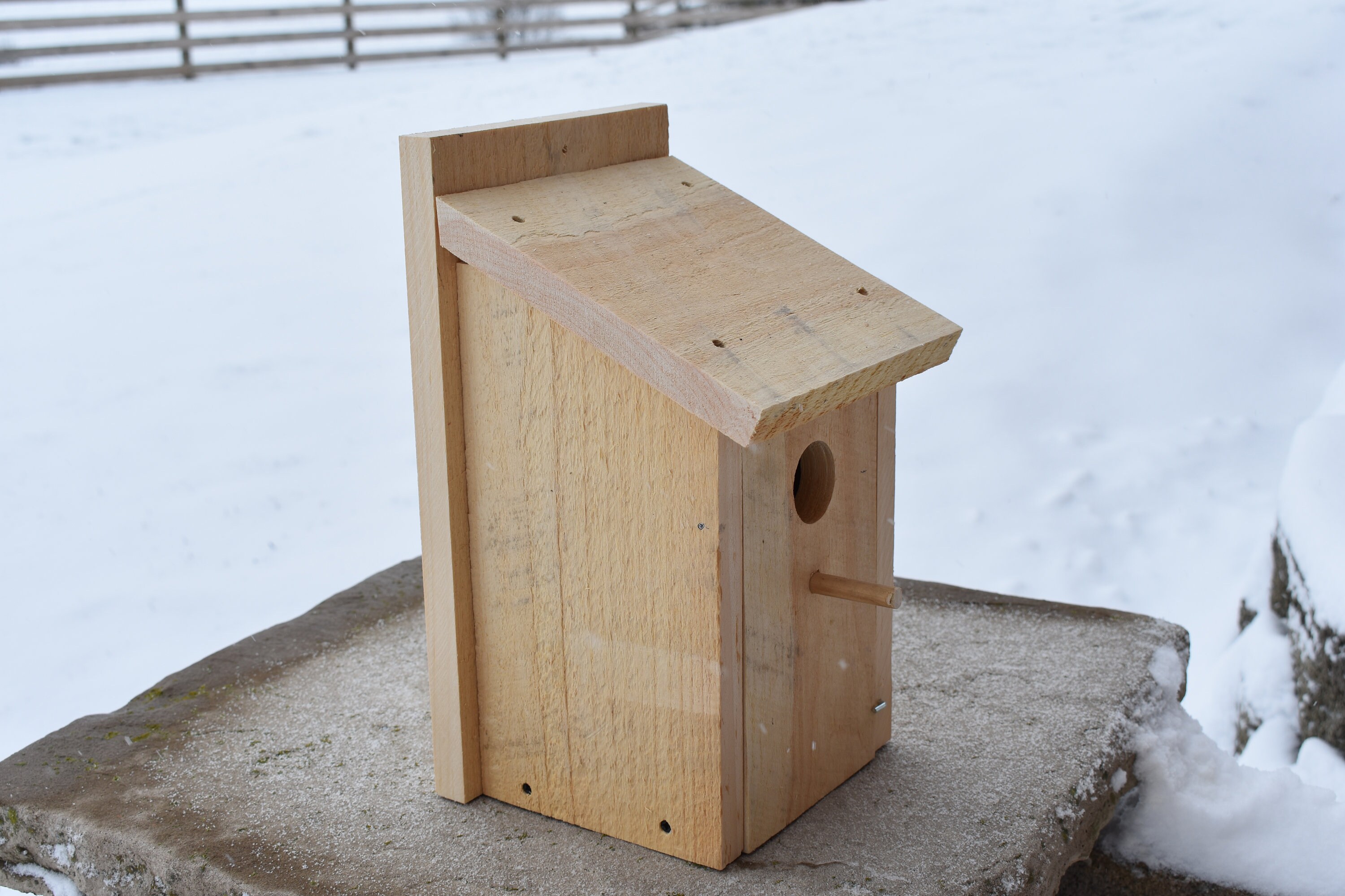 Pine Wood Birdhouse - Etsy