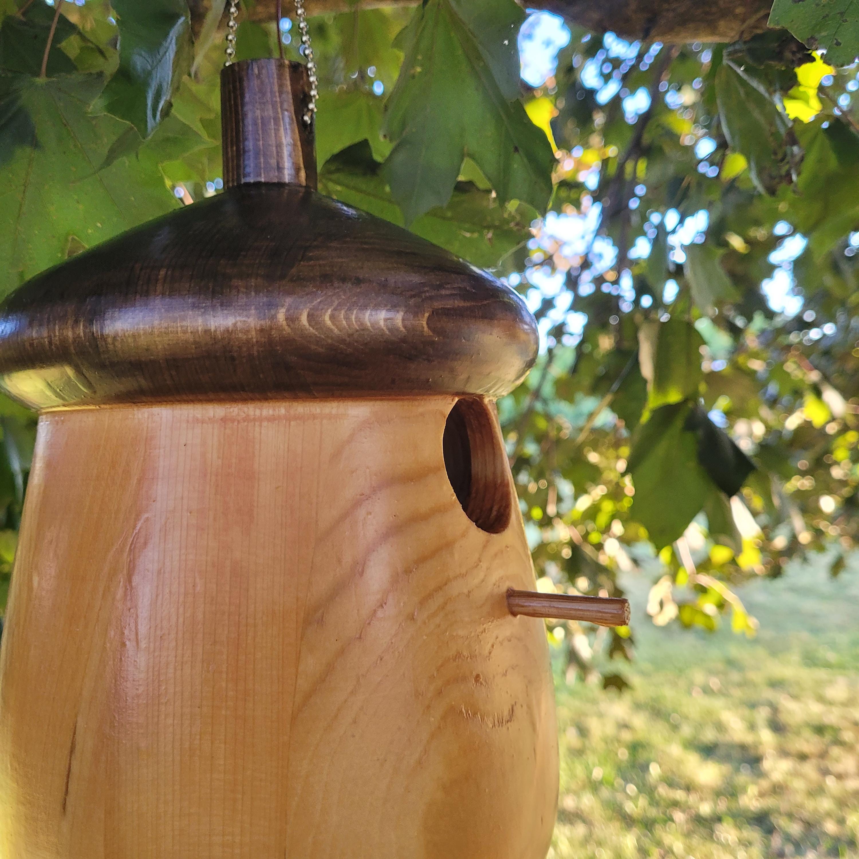 Solid Wood Acorn Birdhouse Handcrafted by an Amish Craftsman - Etsy