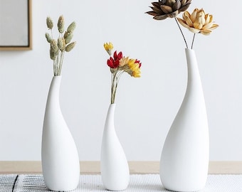 White Vase Set | Etsy