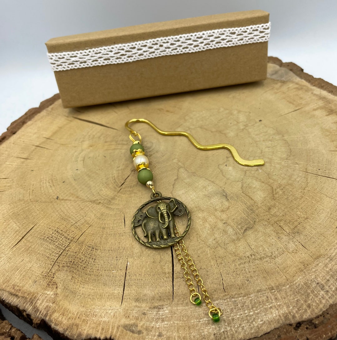 Classic Elephant Bookmark - Etsy