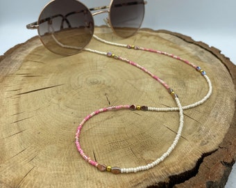 Pink Gold Glasses Chain - Etsy