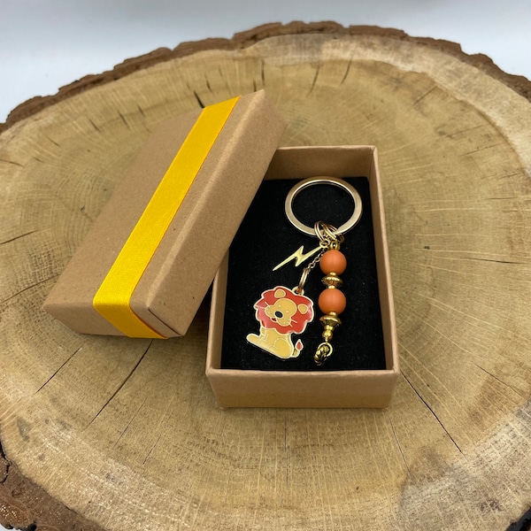 Lion Keychain - Etsy