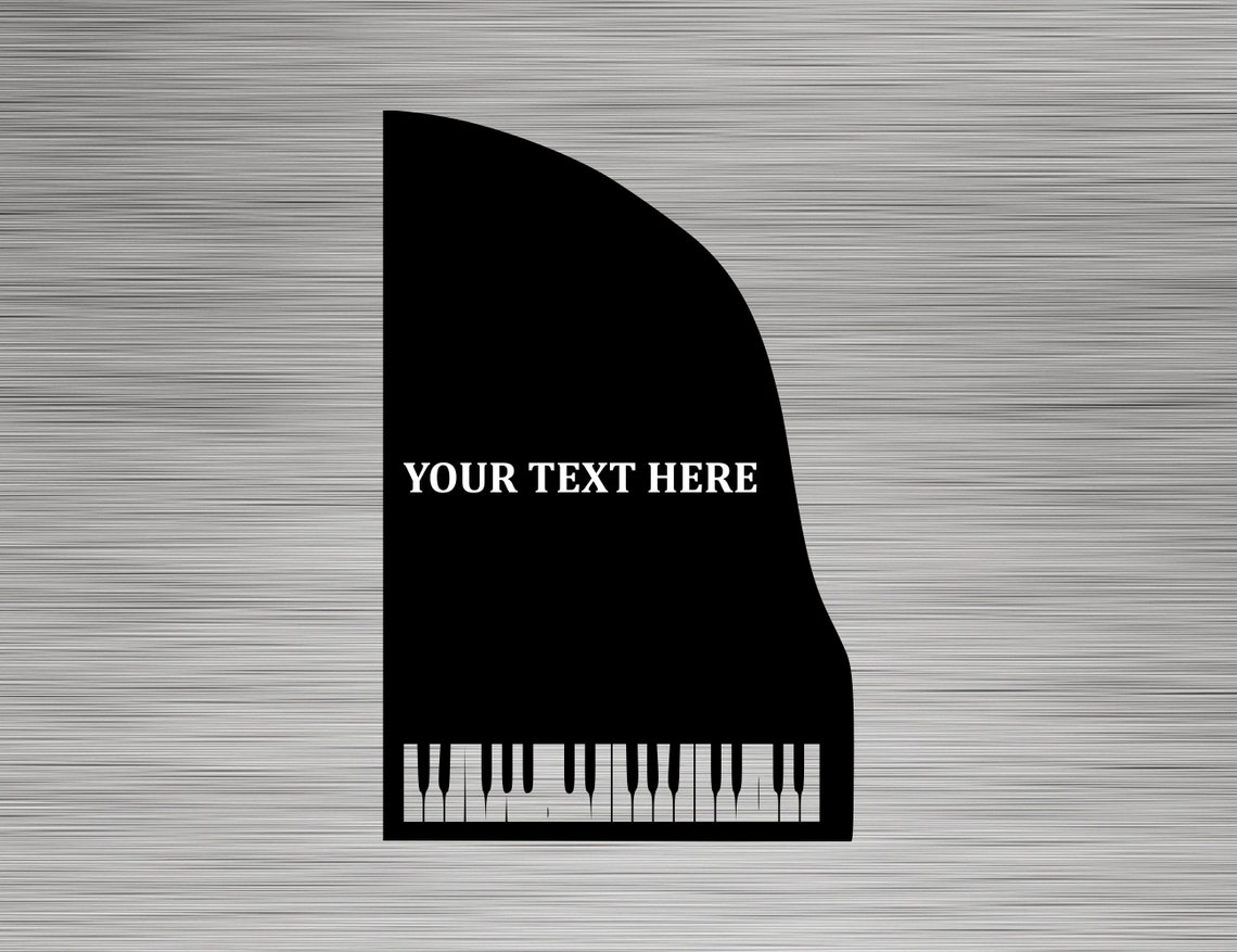 Grand Piano Monogram Metal Sign - Etsy