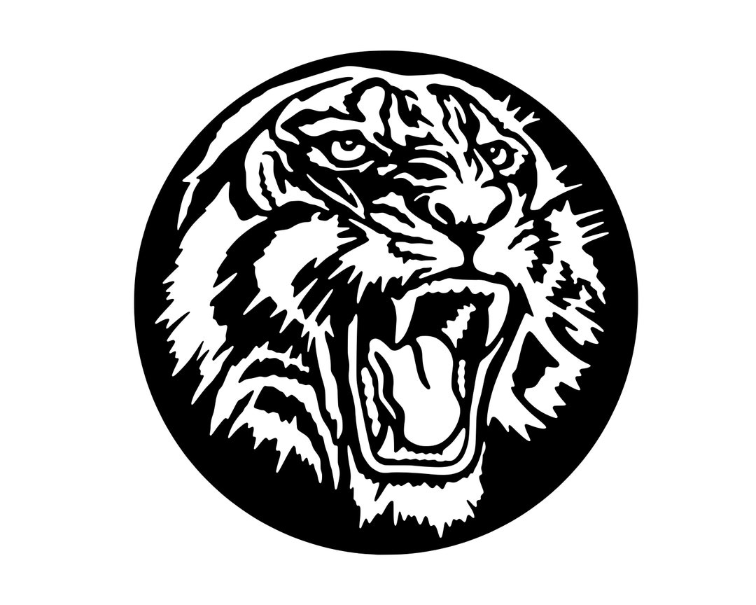 Tiger Face Steel Sign - Etsy