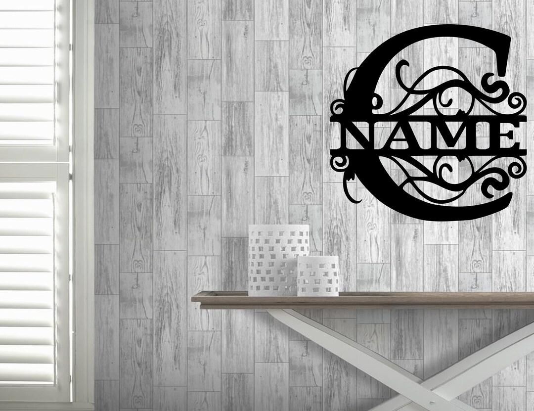 Beautiful c Monogram Metal Wall Hanging - Etsy