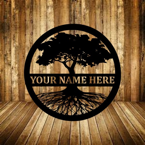 Tree of Life Metal Sign Family Roots Steel Wall Sign Metal | Etsy