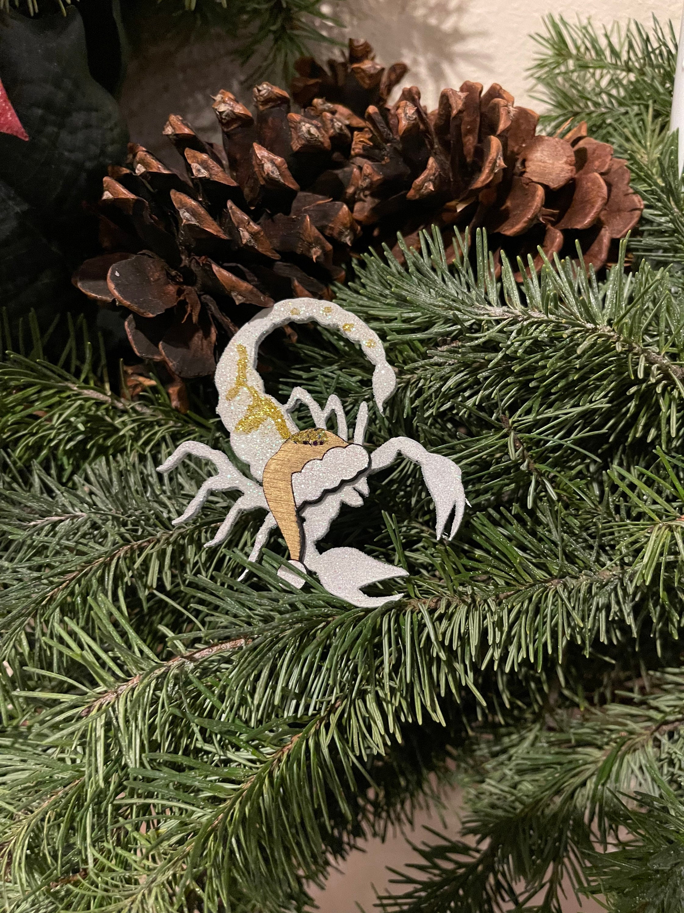 Wooden Scorpion Ornament - Etsy