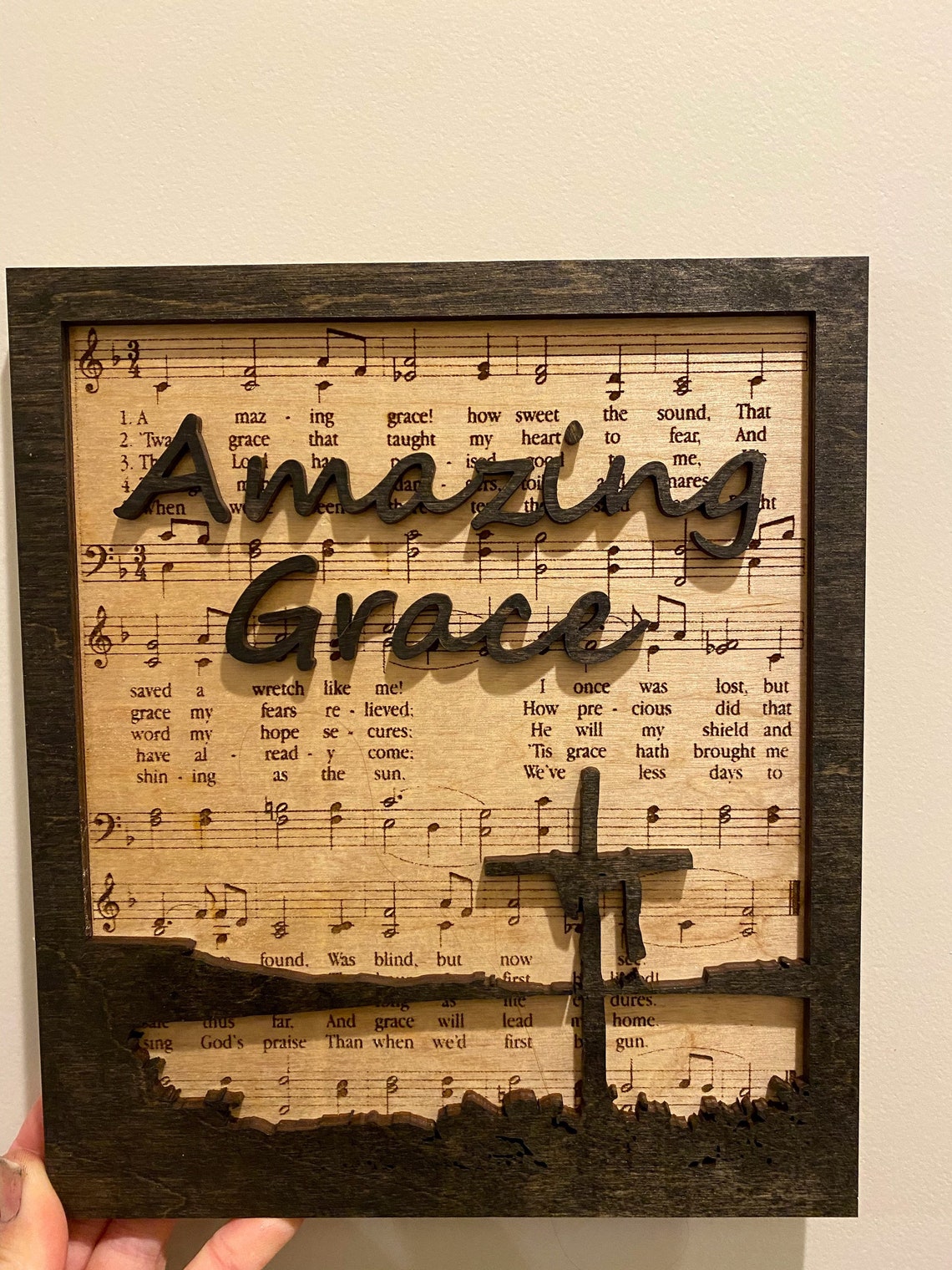 Amazing Grace Wood Sign - Etsy