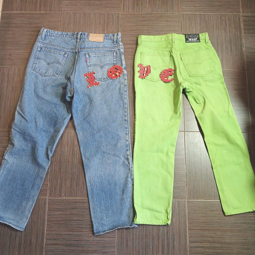 Personalized Dual Patches for Levis Jeans - Etsy