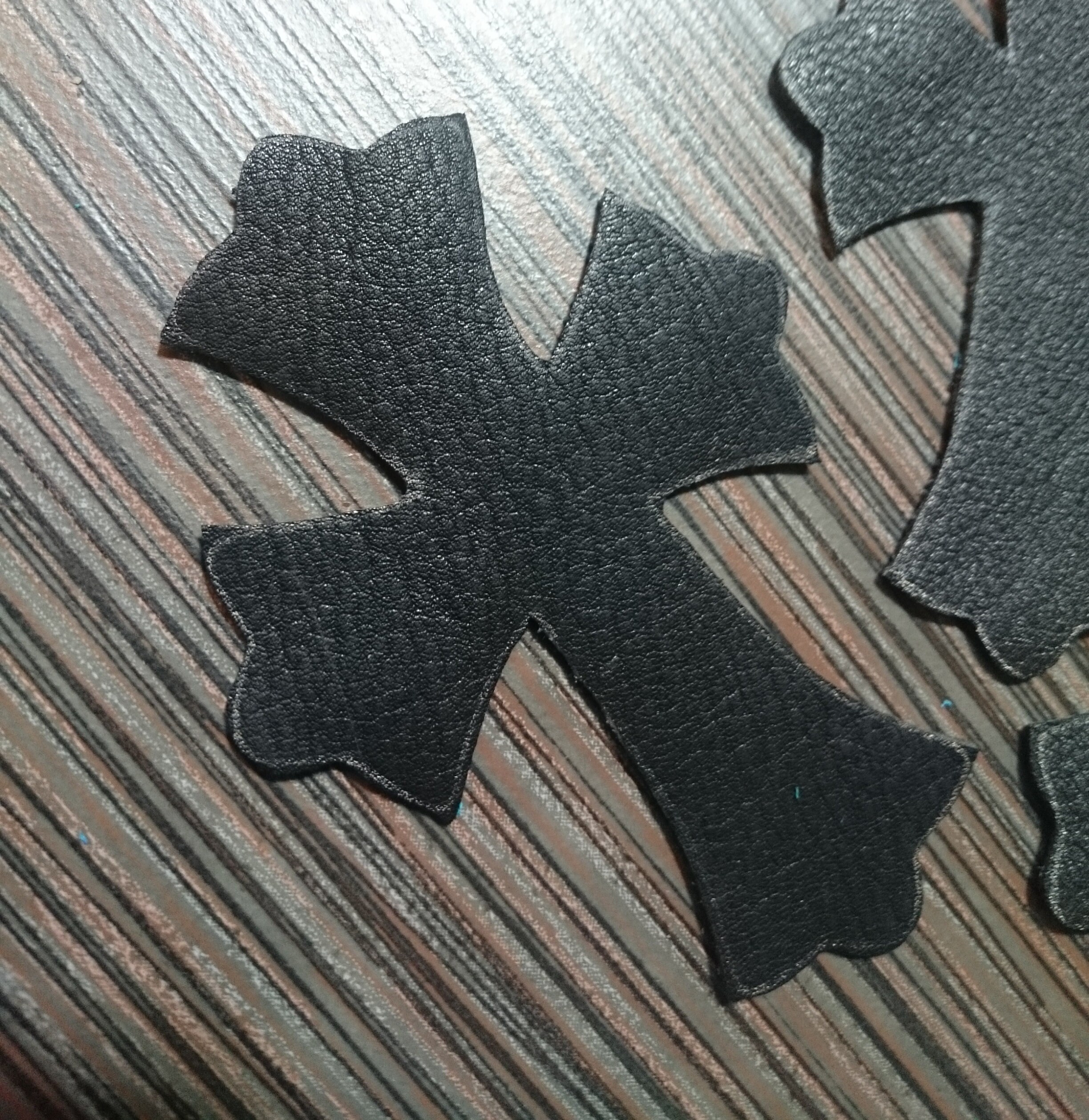 Supreme set handmade custom BLACK cross patches for clothing | Etsy